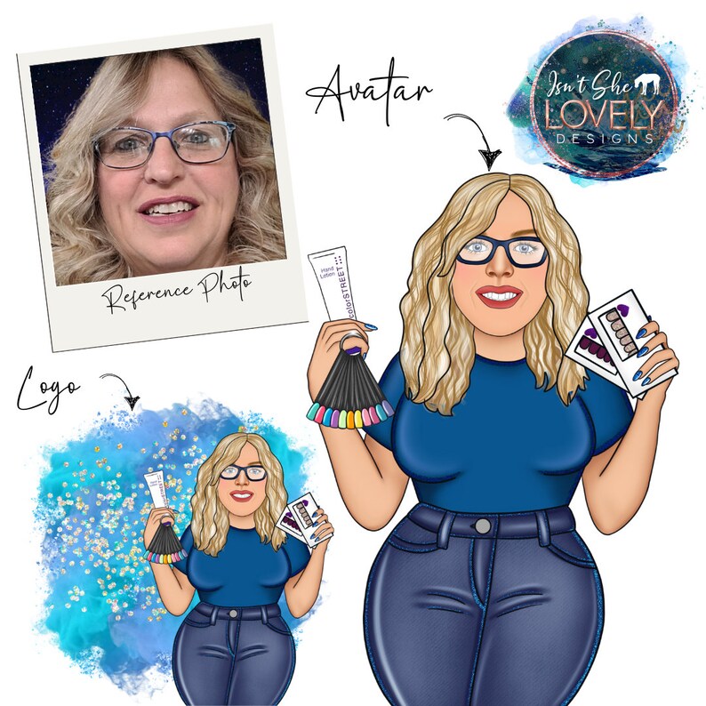 Custom Business Logo Portrait, Beauty Digital Portrait, Logo Design ...