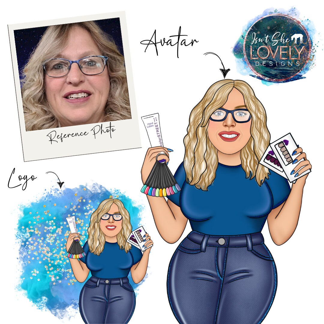 Custom Business Logo Portrait, Beauty Digital Portrait, Logo Design ...