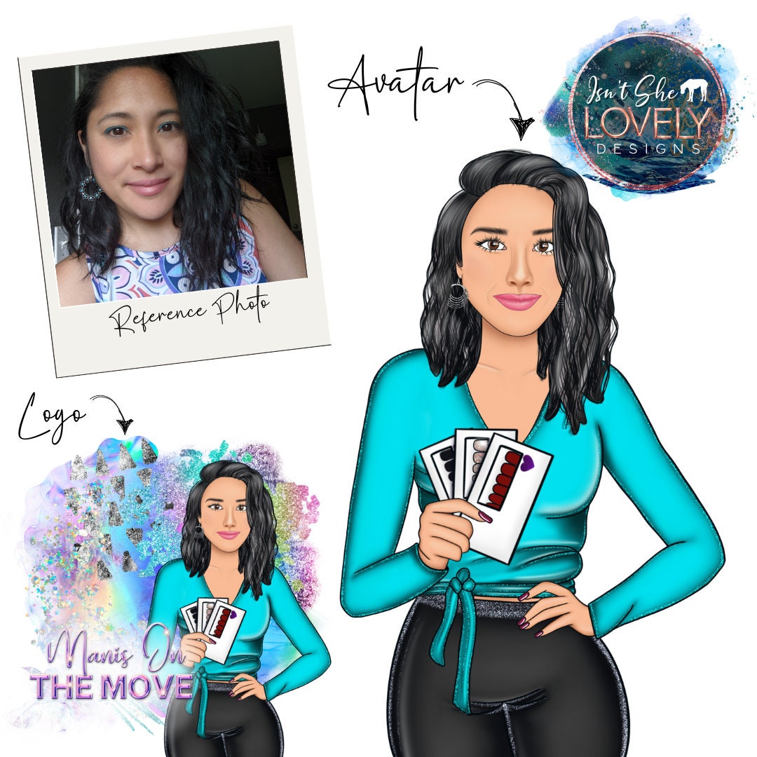 Custom Business Logo Portrait, Beauty Digital Portrait, Logo Design ...