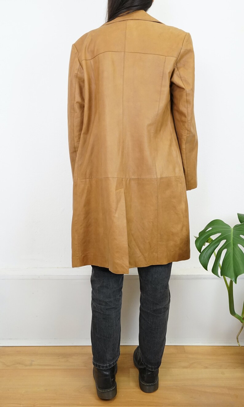 Vintage Mercedes Benz Leather Coat Size S Light Brown Coat - Etsy