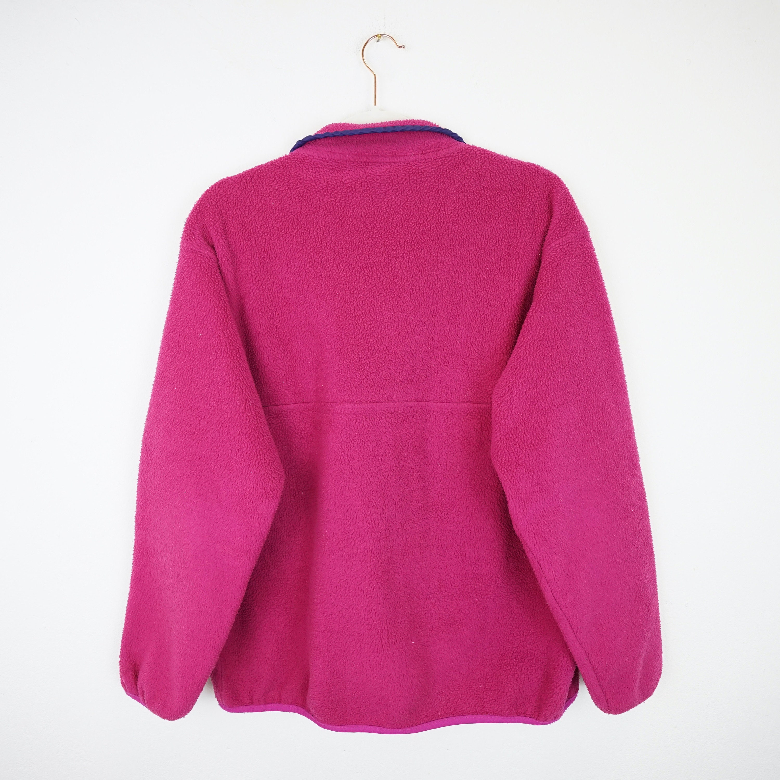 Vintage Patagonia Fleece Pullover Size XL Snap T Fleece Pink Fleece ...