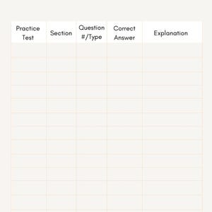 Downloadable Blank LSAT Study Planner - Yearly, Monthly, Weekly AND ...
