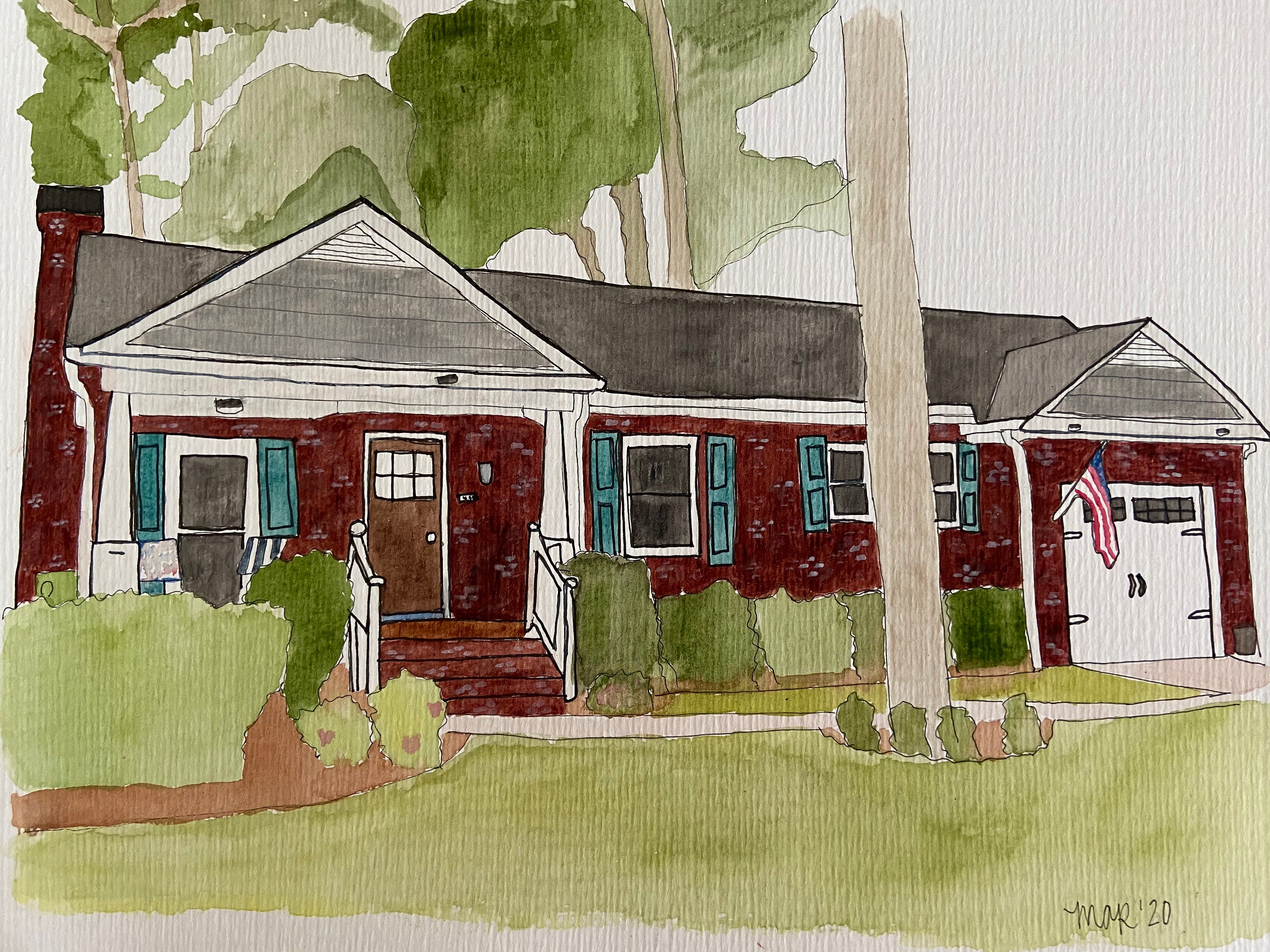 Custom Watercolor House Portraits - Etsy
