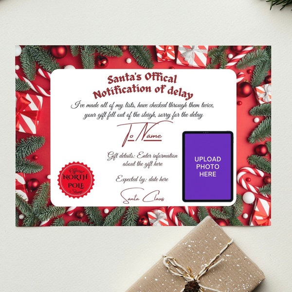 Late Gift Letter - Etsy