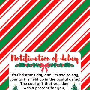 Delayed Christmas Gift Poem, Delayed Gift for Grandma, Your Gift is on ...