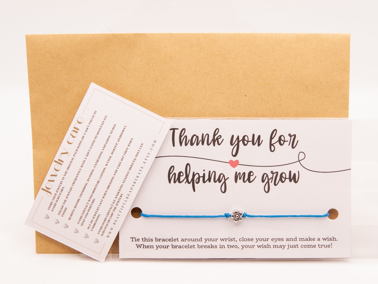 Teacher Wish Bracelet End of Year Teacher Gift Thank You for - Etsy