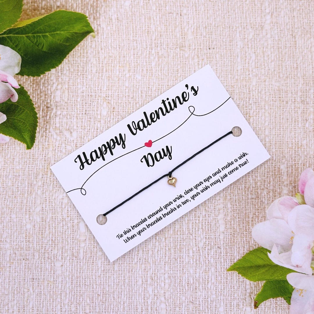 Valentines Day Wish Bracelet, Class Valentine Gifts, Valentines Day ...