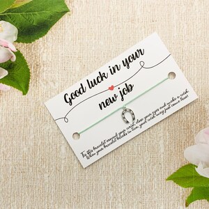 Good Luck New Job Bracelet, Good Luck Wish Bracelet, Congratulations ...