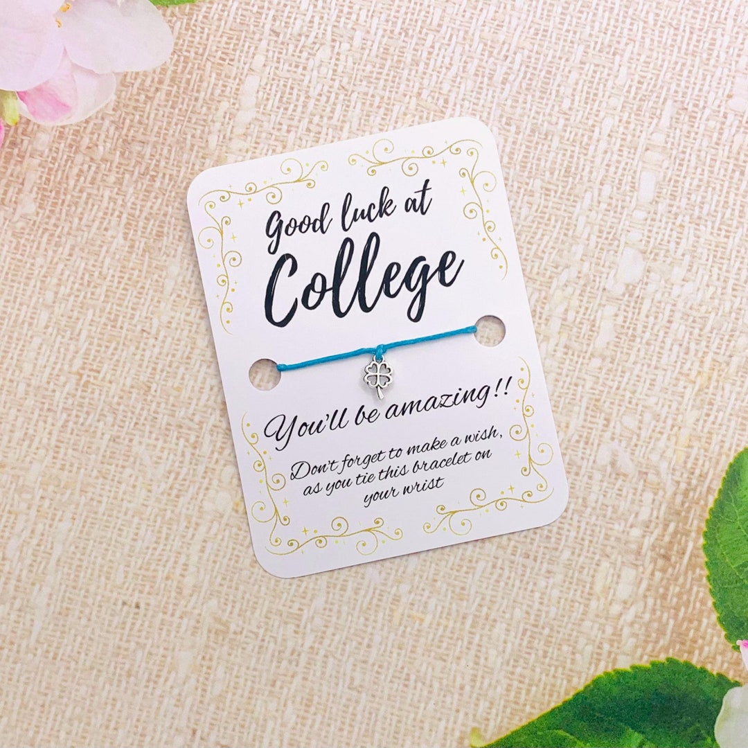 First Day of College Bracelets, Good Luck at College Gifts for Daughter ...