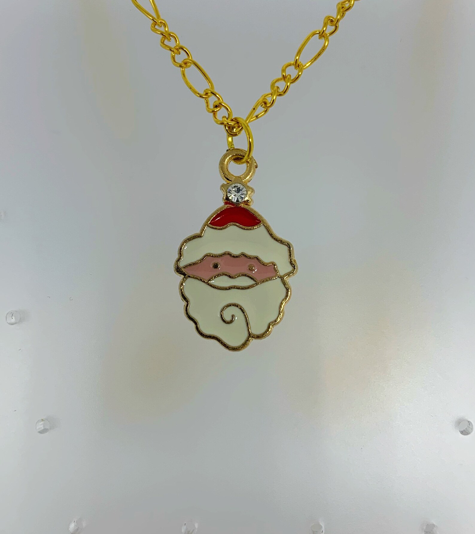 Santa Necklace Christmas Necklace for Women Christmas Eve - Etsy