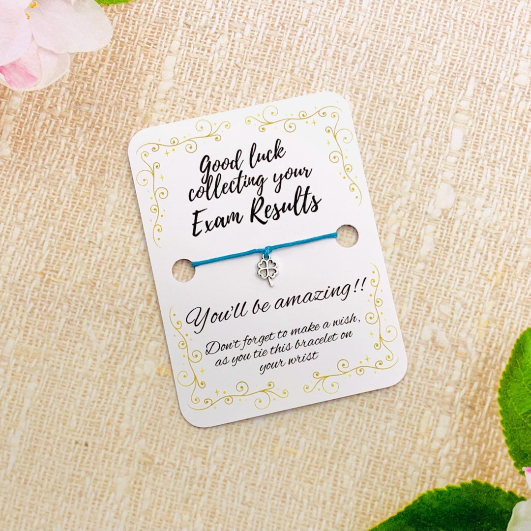 Exam Results Bracelet, Exam Results Good Luck Wish Bracelet, Exam ...