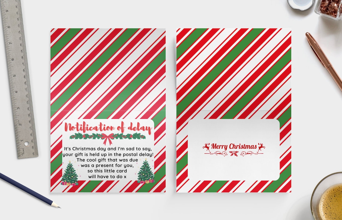 Delayed Christmas Gift Poem, Delayed Gift for Grandma, Your Gift is on ...