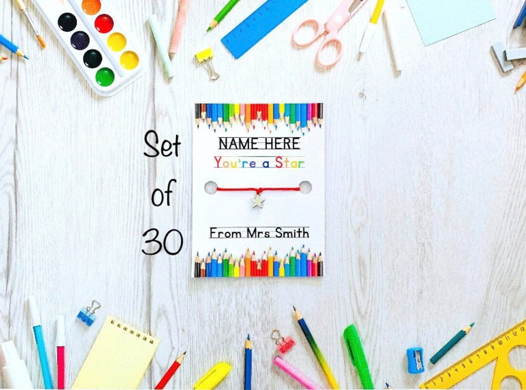 Youre a Star Bracelet, Class Wish Bracelets Bulk End of Year Gifts for ...