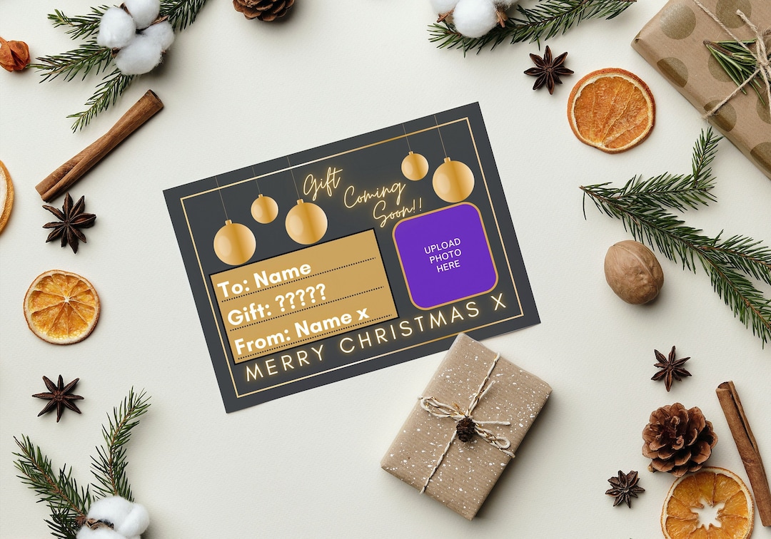 Delayed Christmas Gift, Delayed Gift Printable, Your Gift is on Its Way ...