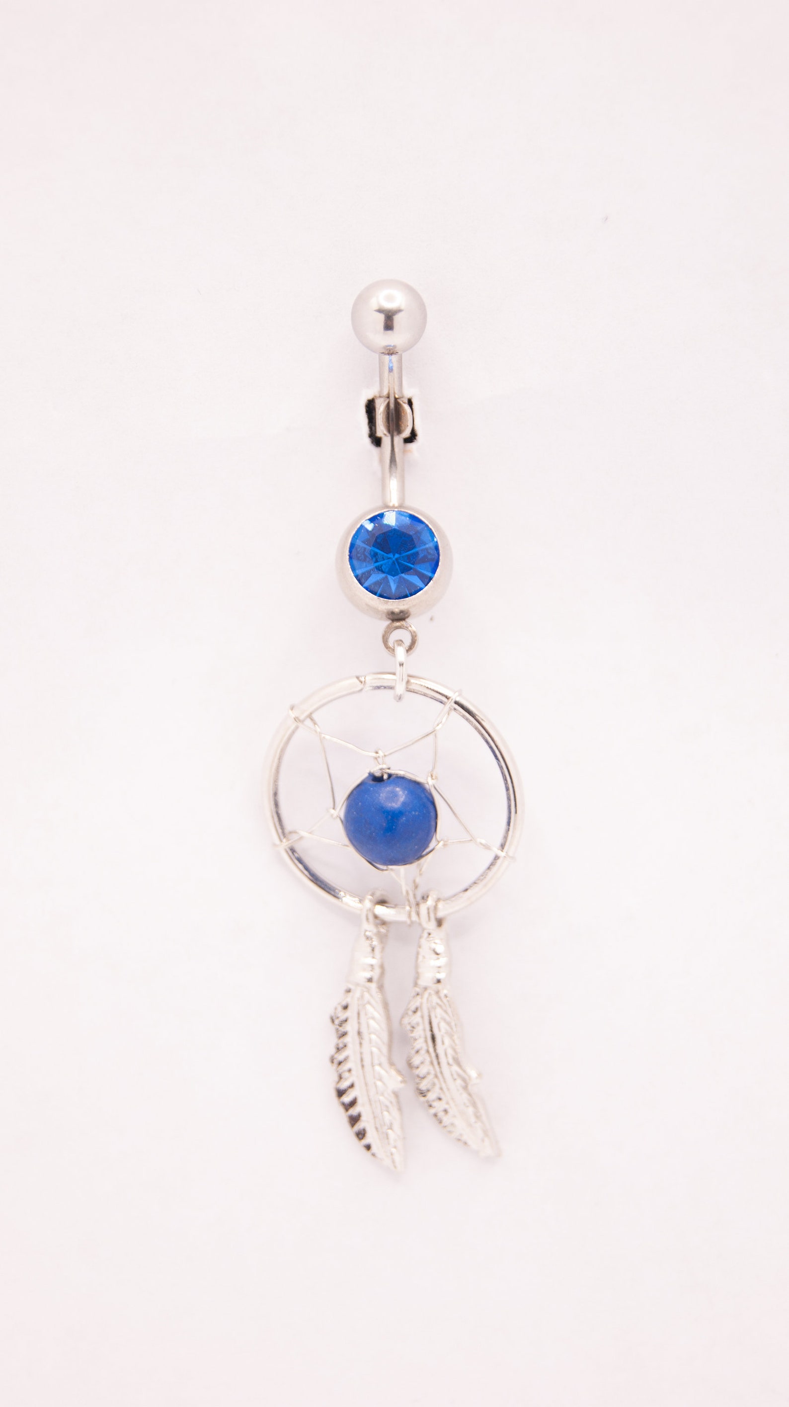 Blue Belly Button Ring Belly Button Jewelry Dangle Beach - Etsy