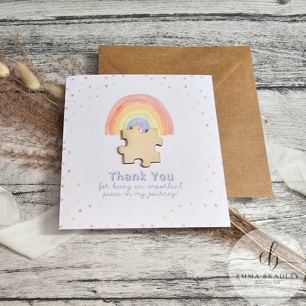 Jigsaw Puzzle Thank You Cards - Etsy