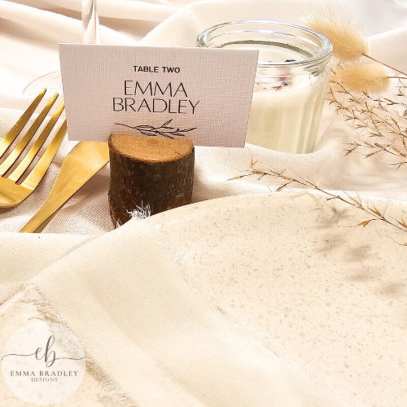 Log Place Card - Etsy