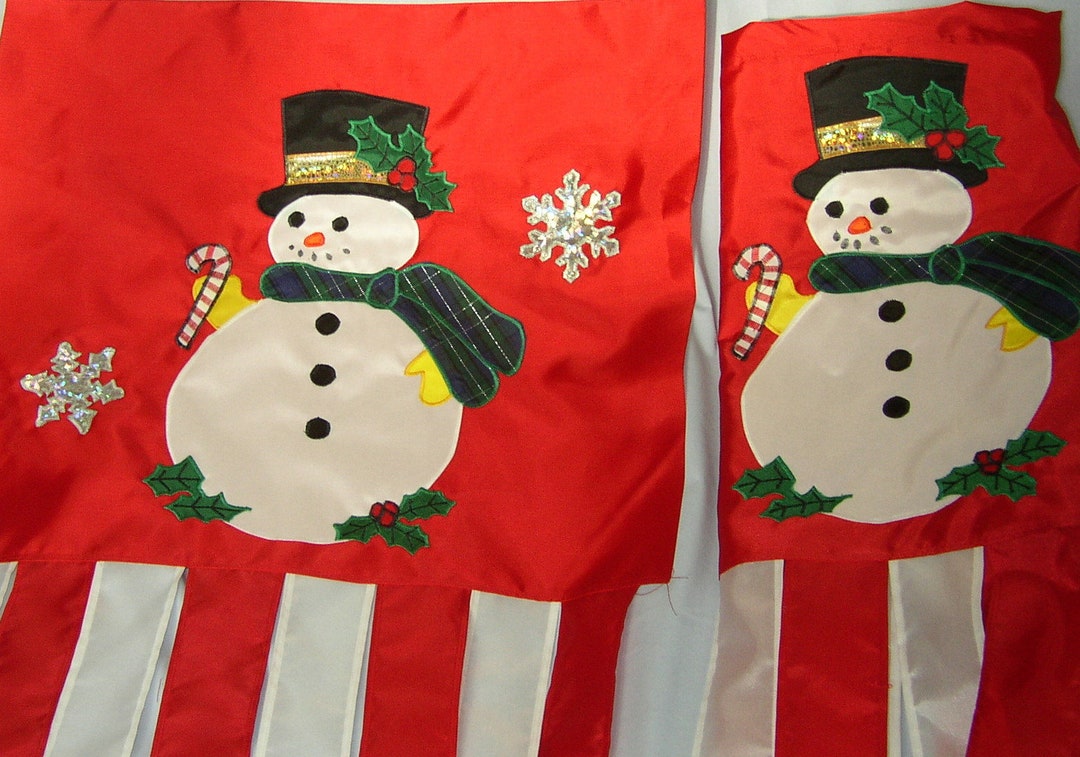 Snowman Windsock - Etsy