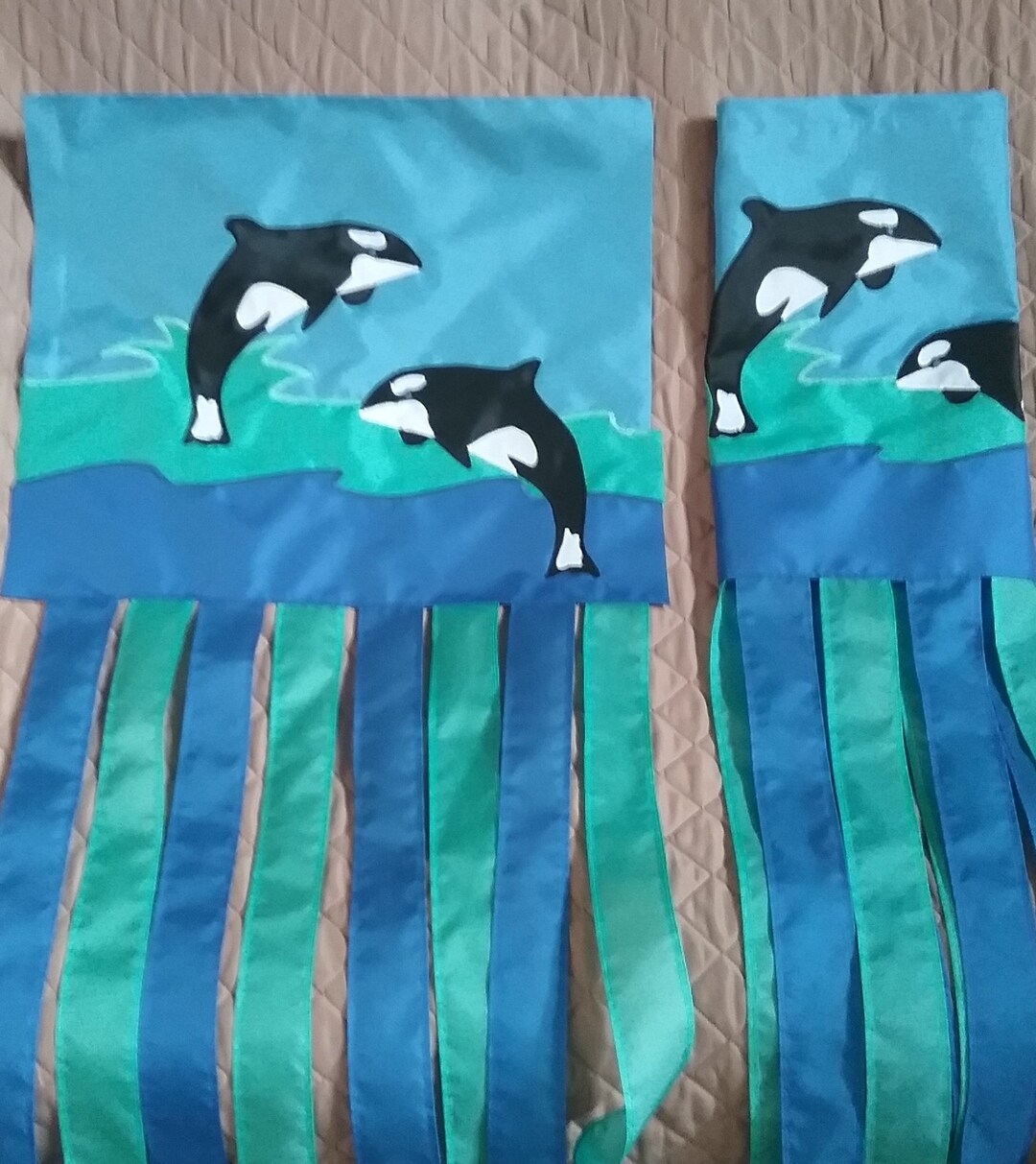 Orca Windsock - Etsy