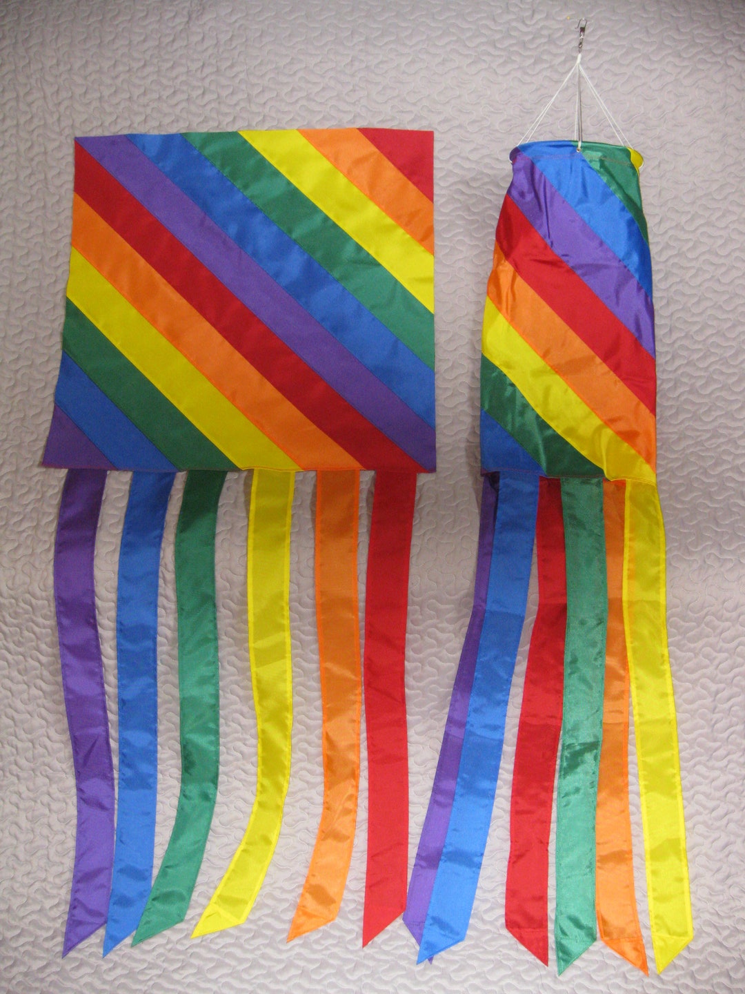 Rainbow Windsock - Etsy