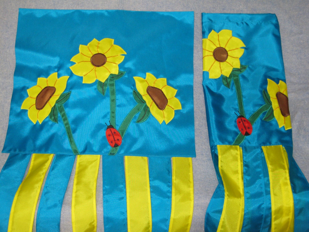 Sunflower Windsock - Etsy