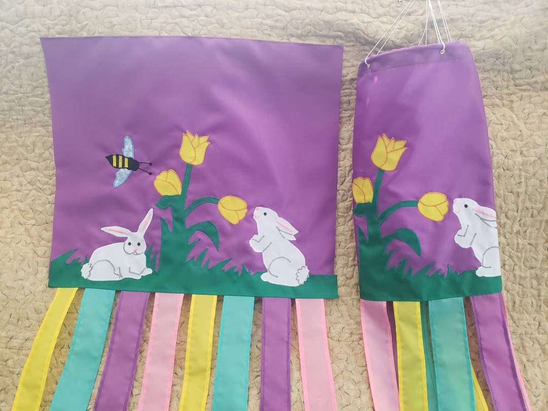 Easter Bunny Windsock - Etsy