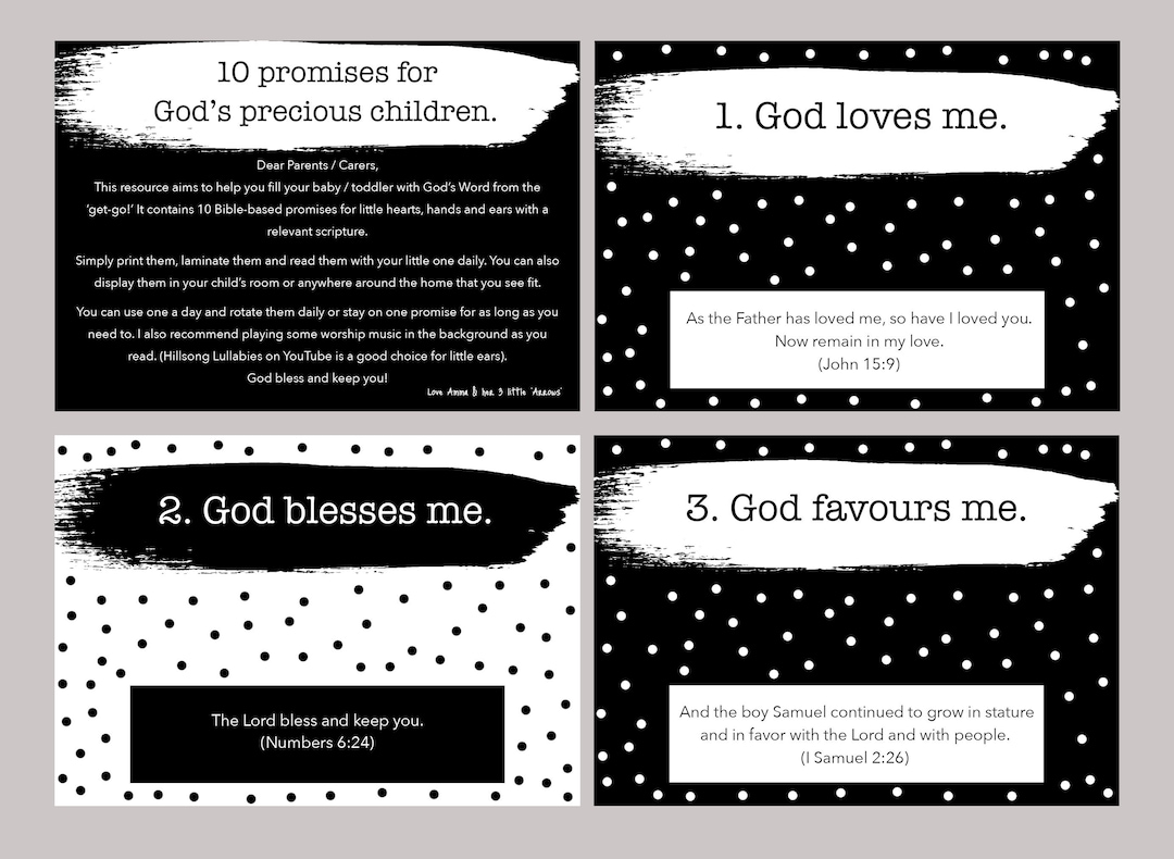 10 Promises for God's Precious Arrows - Etsy