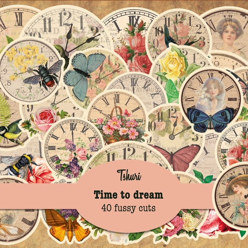 Time to Dream Printable Fussy Cuts Ephemera Junk Journal - Etsy