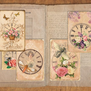 Time to Dream Printable Ephemera Pack, Junk Journal Supplies, Shabby ...