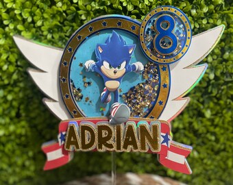 Shadow the Hedgehog Cake Topper Printable - Etsy