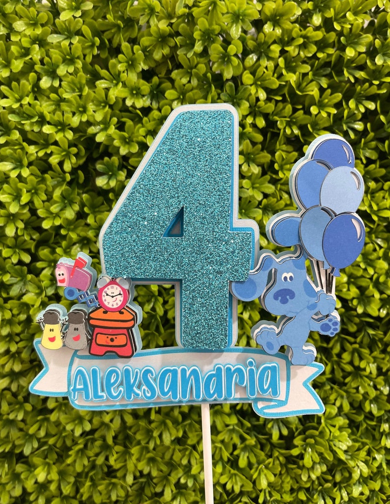 Blue's Clues Birthday Cake Topper: Personalized Party Theme - Etsy