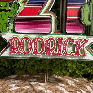 Fiesta Cake Topper | 3D Topper México - Etsy