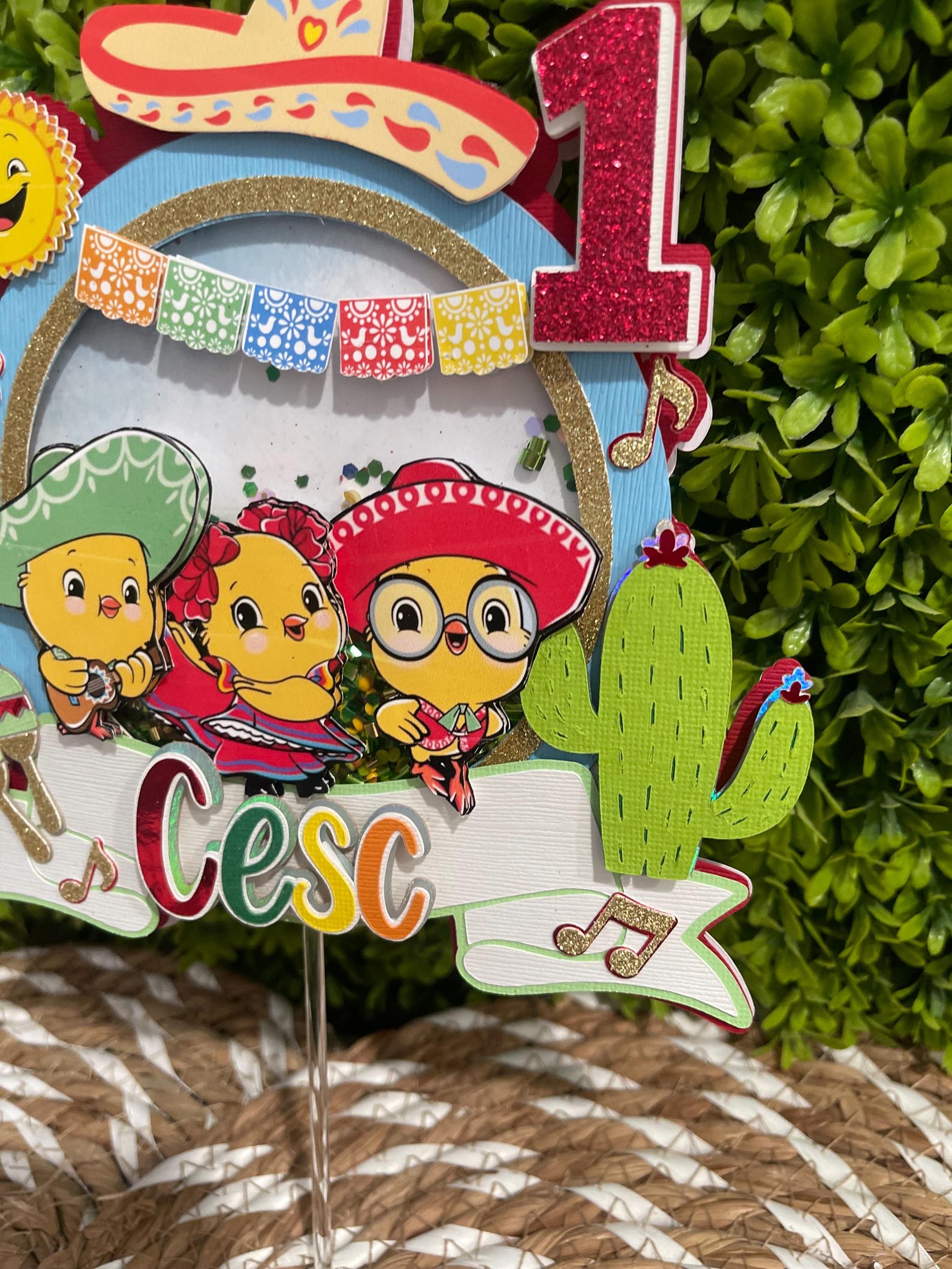 Canticos Los Pollitos Cake Topper | Birthday Topper | Mexican Fiesta ...