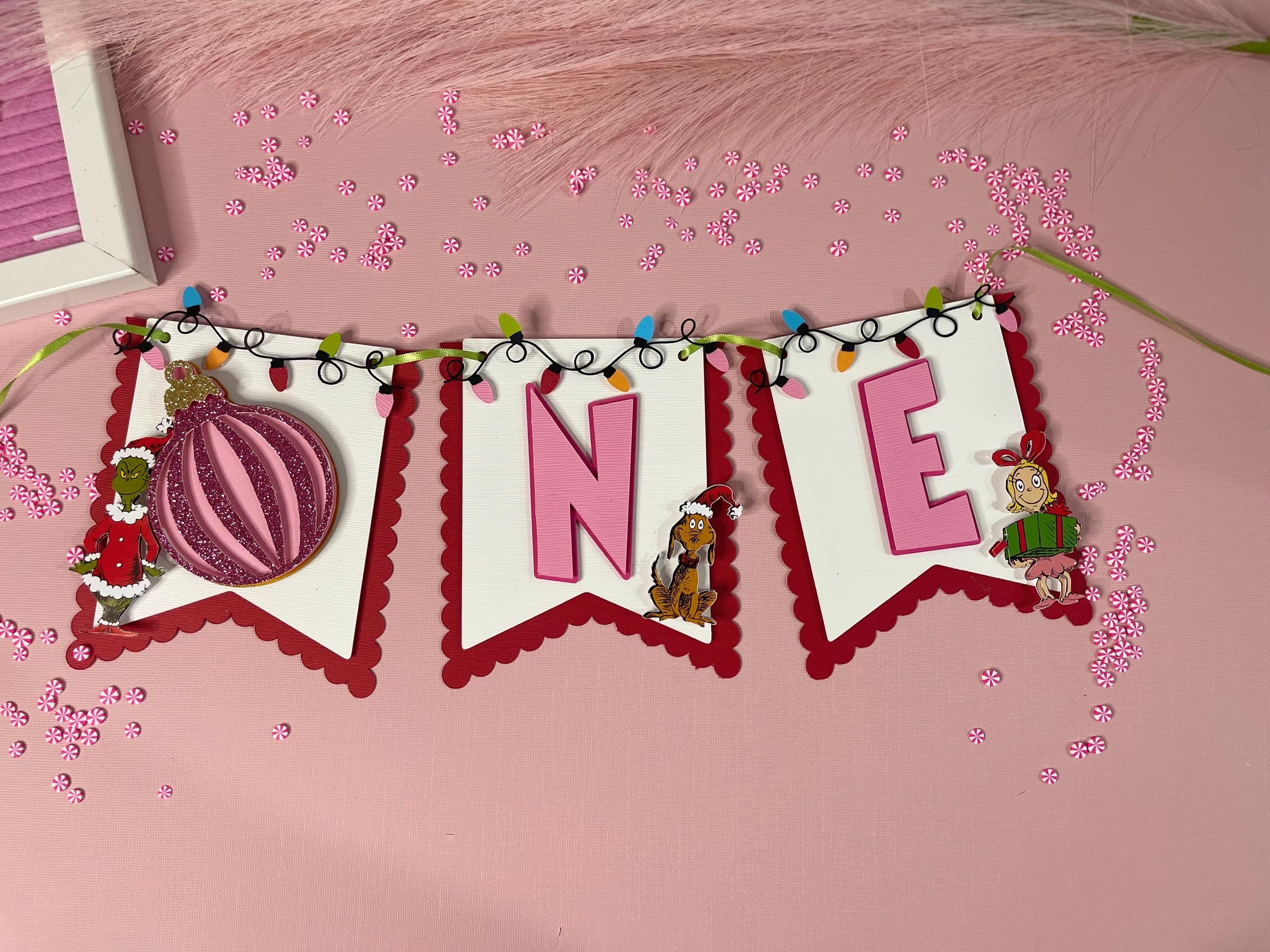 Grinchmas Milestone Banner | the Grinch Birthday Banner | First ...