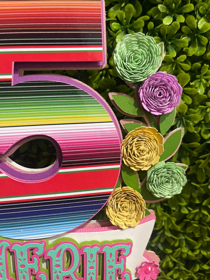 Custom Fiesta Cake Topper: 3D Cinco De Mayo Party Decor - Etsy