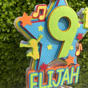 Jump Cake Topper | Dance Theme Party | Birthday Theme | Jump Start ...