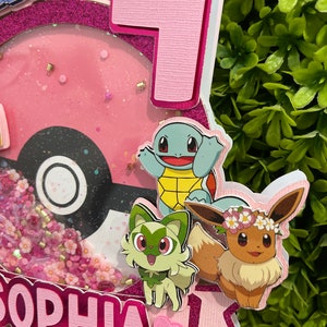 Shaker Cake Topper | Poke Mon Topper | Custom Topper | Birthday Topper ...