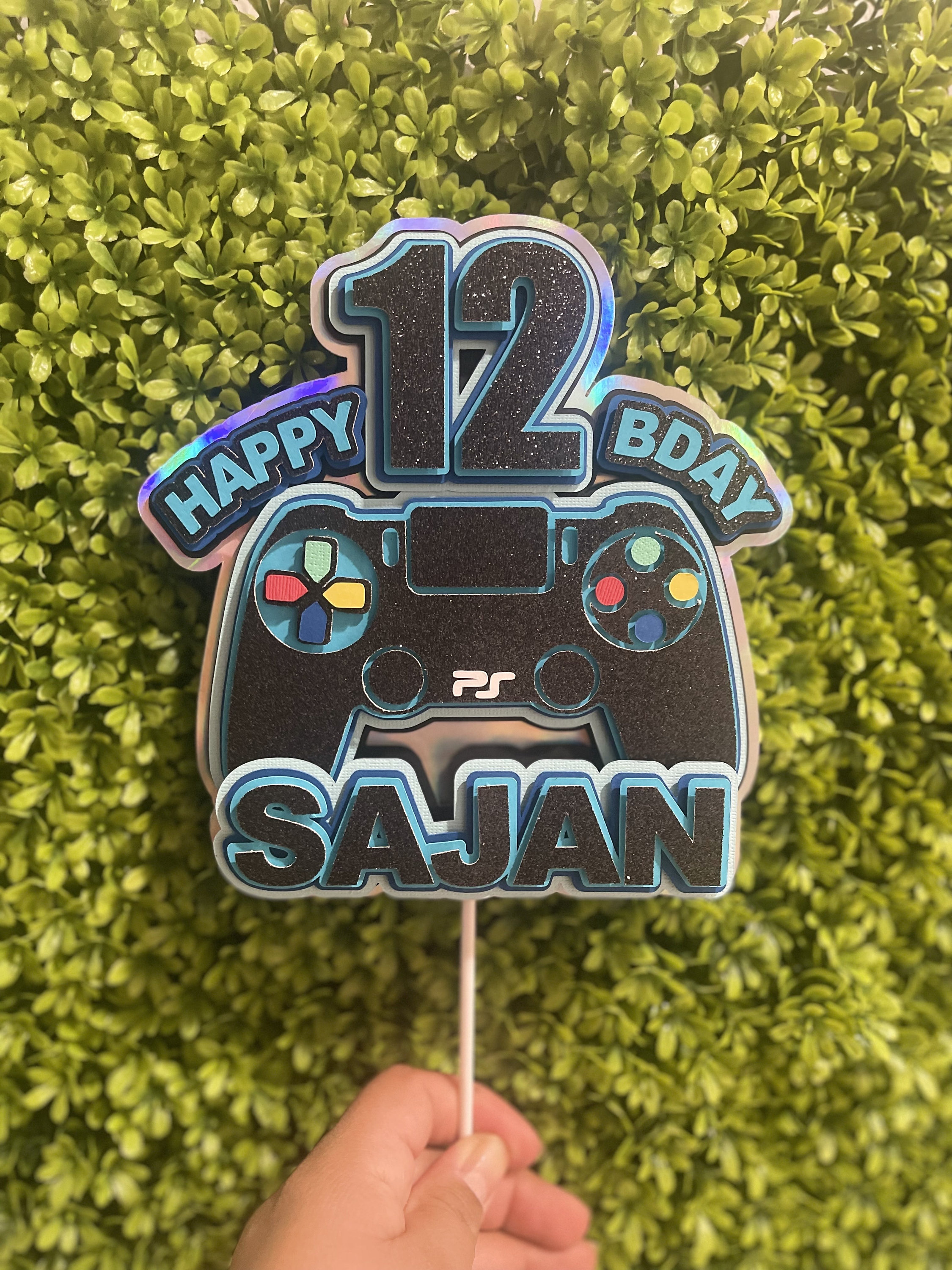 Gamer Cake Topper Video Game Cake Topper Gamer Decor Cake - Etsy