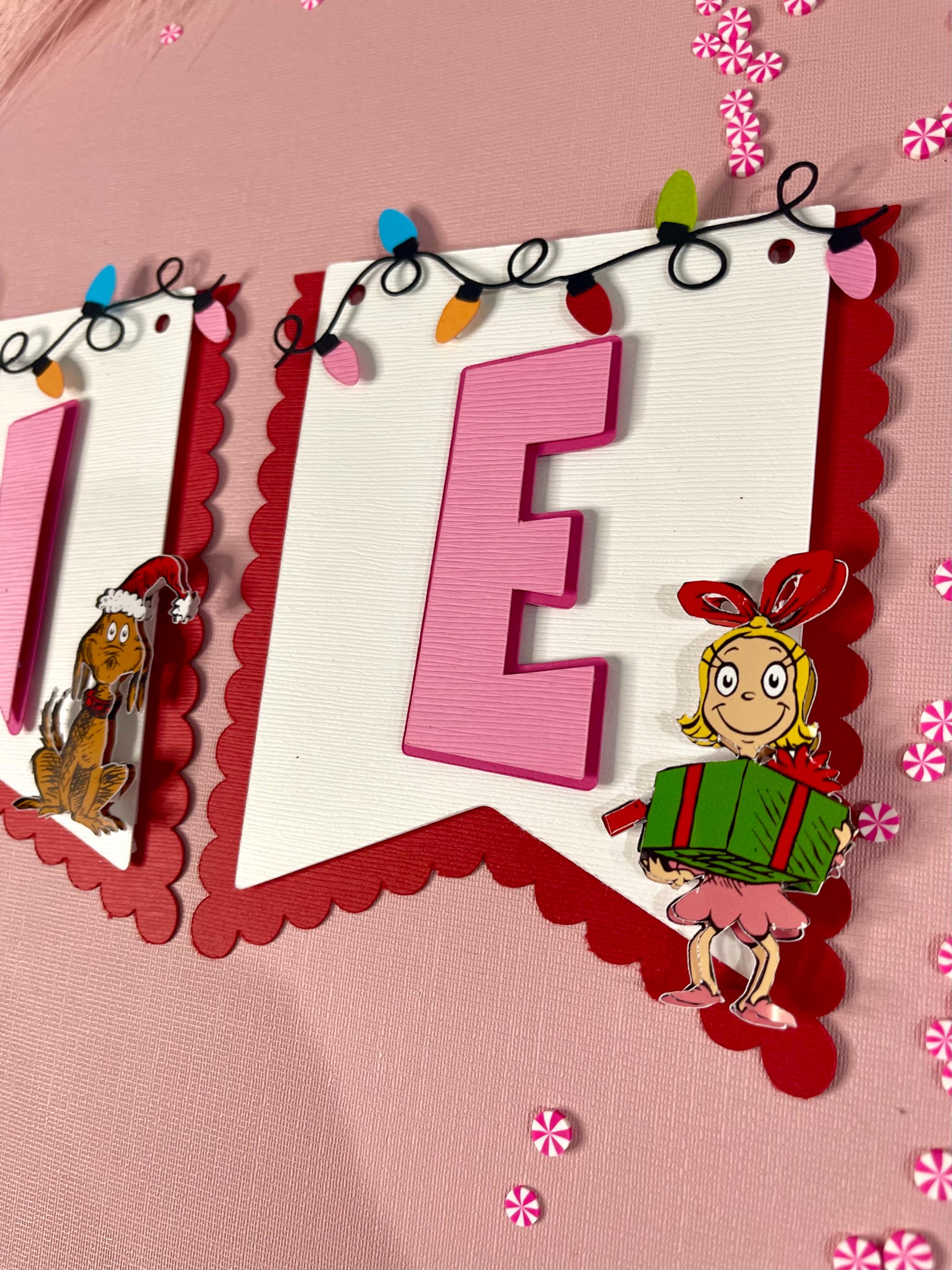 Grinchmas Milestone Banner | the Grinch Birthday Banner | First ...