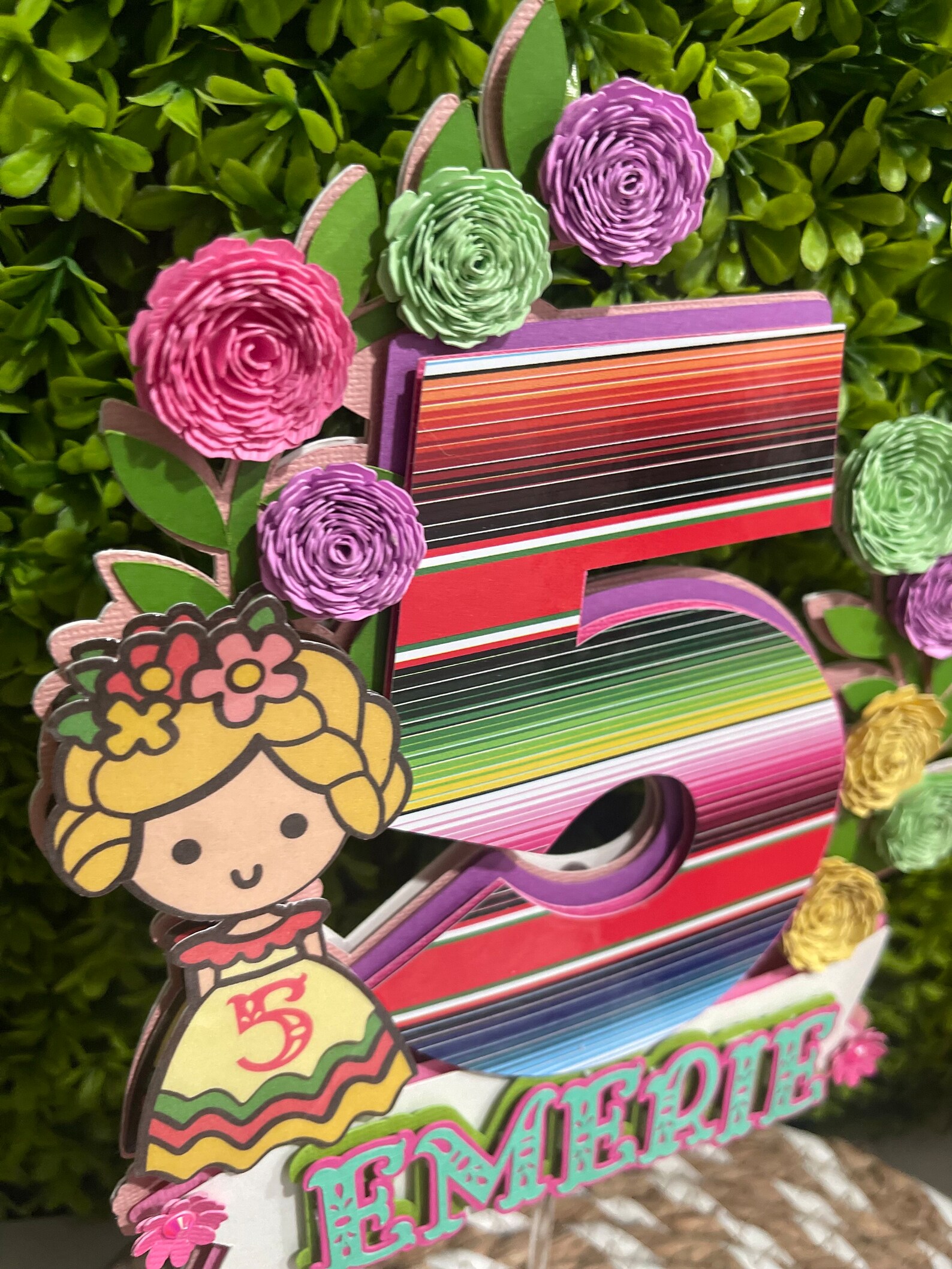 Custom Fiesta Cake Topper: 3D Cinco De Mayo Party Decor - Etsy