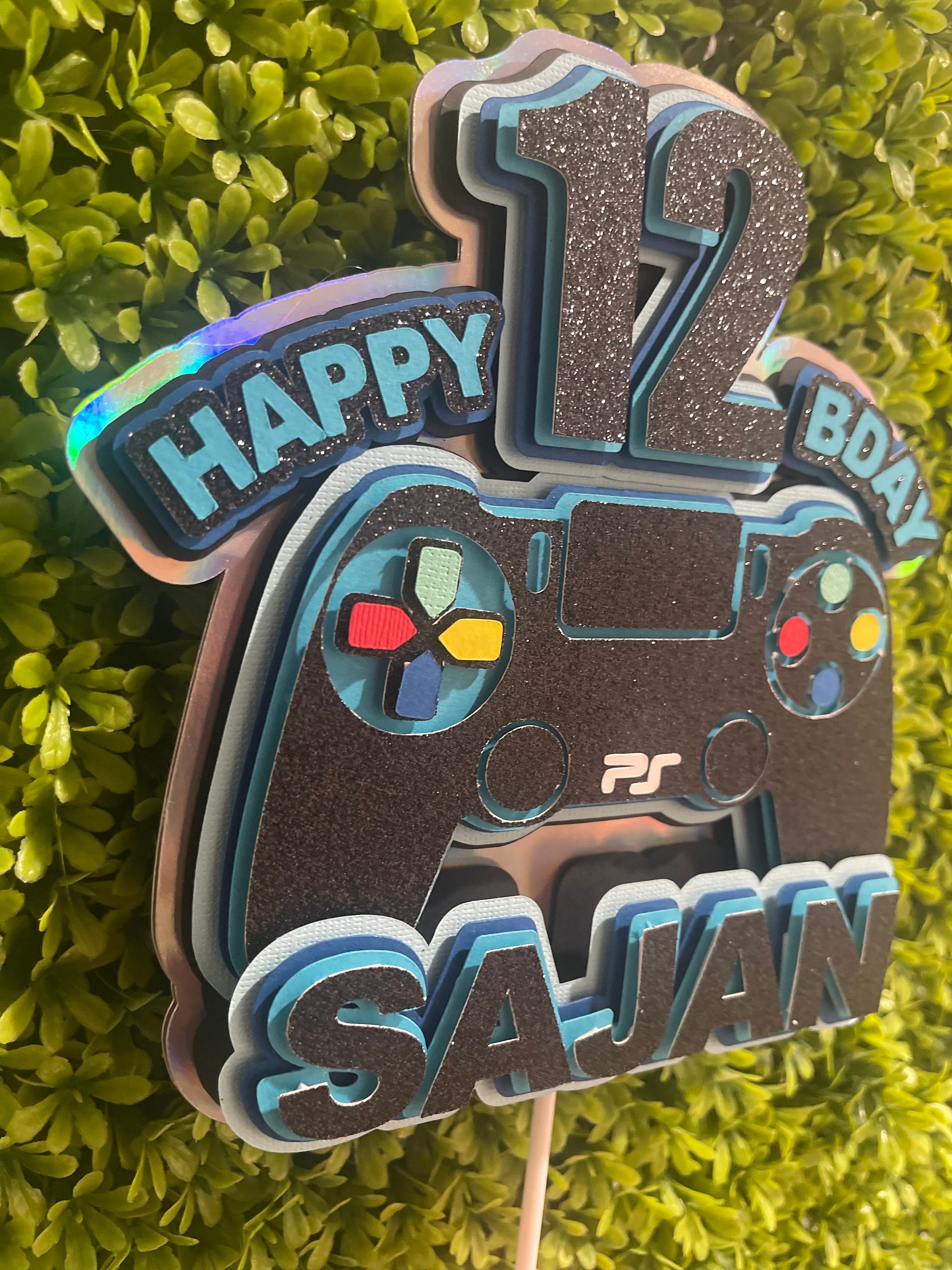 Gamer Cake Topper Video Game Cake Topper Gamer Decor Cake - Etsy