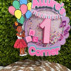 Grace Corner Birthday | Custom Cake Shaker Topper | 3D Topper - Etsy