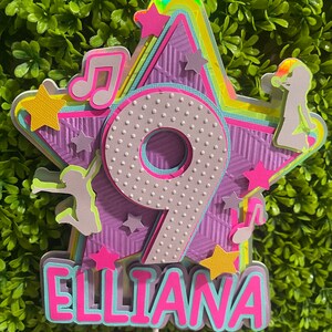 Jump Cake Topper | Dance Theme Party | Birthday Theme | Jump Start ...