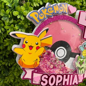 Shaker Cake Topper | Poke Mon Topper | Custom Topper | Birthday Topper ...