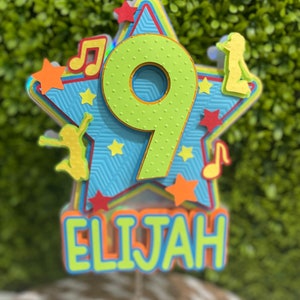 Jump Cake Topper | Dance Theme Party | Birthday Theme | Jump Start ...