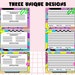 EDITABLE 90s Themed Set of 3 Recipe Cards Front and Back Retro Neon ...