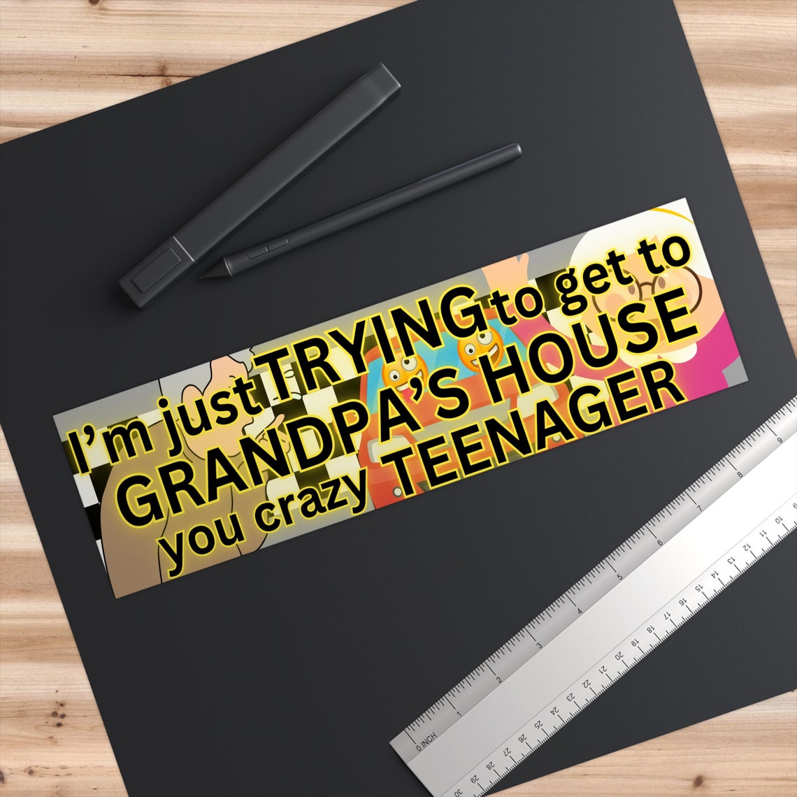 Funny Bumper Sticker Grandpa's House Sticker Gen Z Bumper Sticker Vinyl ...