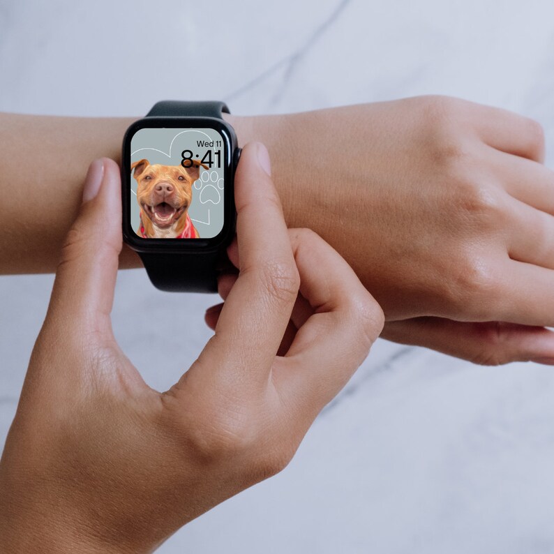 Pit Bull Apple Watch Background Dog Apple Watch Wallpaper Pittie Paw ...