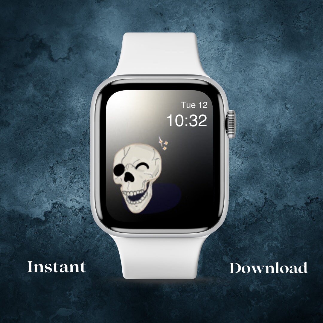Skull Apple Watch Background Winking Spooky Wallpaper Spooky Skeleton ...
