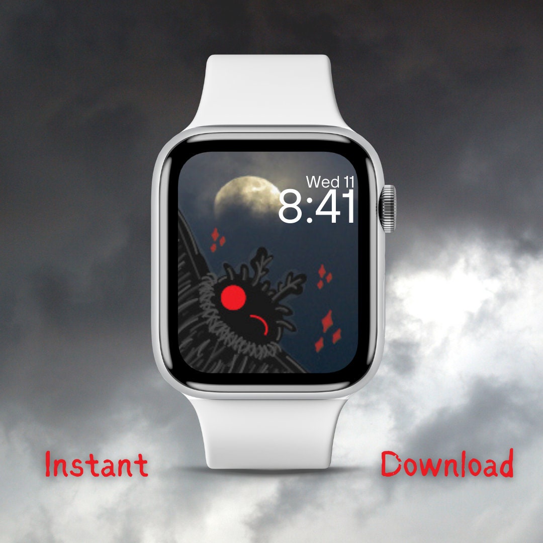 Mothman Apple Watch Wallpaper Cute Cryptid West Virginia WV Background ...